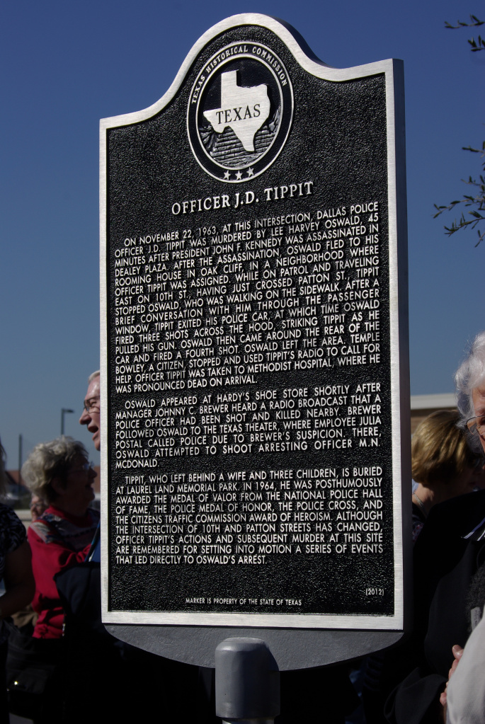 Dallas honors assassin’s second victim, policeman J. D. Tippit ...